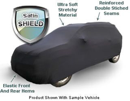 Indoor Black Satin Shield SUV Cover | CarCovers.com